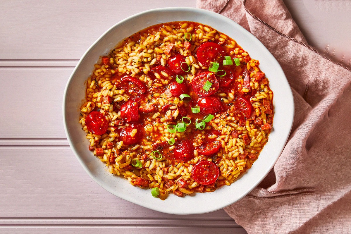 Καλοκαιρινό Ντοματόρυζο με άρωμα βασιλικού | Τerrapapers